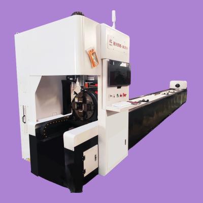 China Automatic Aluminum Tube Cutter for φ8mm-φ120mm Round Pipes with PLC Control and 10-100 IPM Cutting Speed for sale
