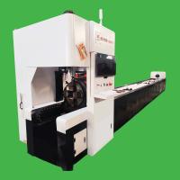 China Mingzhou NY120 Square Tube Cutting Machine - 6250mm Length Capacity with ±0.2mm Accuracy and 1.5G Acceleration for sale