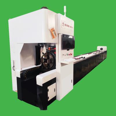 China Mingzhou NY120 Square Tube Cutting Machine - 6250mm Length Capacity with ±0.2mm Accuracy and 1.5G Acceleration for sale
