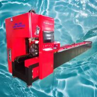 China Fiber Laser Pipe Cutter for Rectangular Tubes φ120mm 6000mm Length ±0.02mm Tolerance for sale
