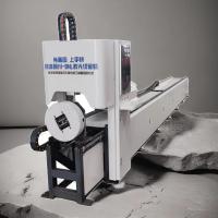 China 100mm Manual Adjusting CNC Fiber Laser Tube Cutter 380V 50Hz Dual Servo Motors for sale