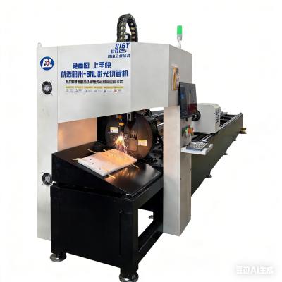 China 120 RPM Fiber Laser Pipe Cutting Machine for φ15-160mm Tube Diameter 3m 6m Length for sale
