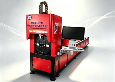 China Fiber Metal Tube Laser Cutting Machine 6000mm 380V High Precision Low Waste for sale