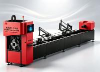China 1500W Fiber Metal Tube Laser Cutting Machine 6000mm Semi-Automatic Feeding for sale