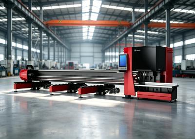 China 3000W Fiber Laser Tube Cutting Machine For Metal Profile Processing for sale