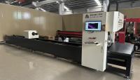 China Q12Y Metal Tube Laser Cutting Machine with Moving Front Chuck for Display Racks Mingzhou Laser for sale