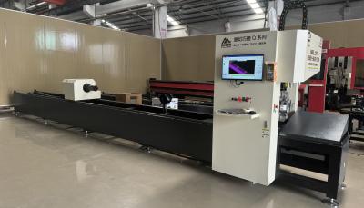 China Q12Y Metal Tube Laser Cutting Machine with Moving Front Chuck for Display Racks Mingzhou Laser for sale