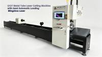 China Q12Y Metal Tube Laser Cutting Machine with Semi Automatic Loading Mingzhou Laser for sale