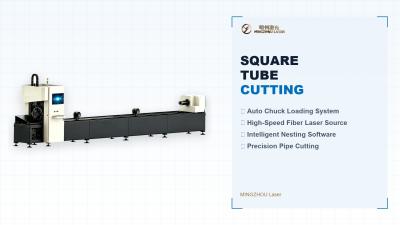 China Square Tube Cutting Machine for Metal Door Frame Production Mingzhou Laser for sale