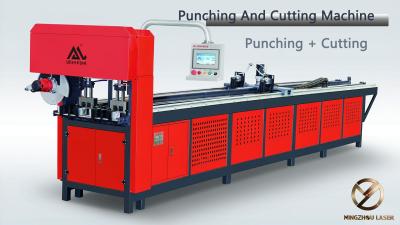 China Fully Automatic CNC Louver Punching And Cutting Machine with 80KN Punching Force, 6000mm Working Length, and 7-inch HMI Touchscreen for sale