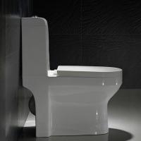 China Seamless Porcelain One Piece Elongated Water Closet With Easy To Clean for sale