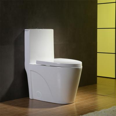 China Fully Glazed Trapway Elongated CUPC Toilet For Small Space Slow Down Seat Cover for sale