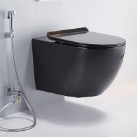 China Dual Flush Gravity Wall Hung Toilet P Trap Self Cleaning Glaze for sale