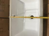China Ceramic Construction Ada Bathroom Sink Overflow Proof 2mm Straightness for sale