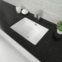 China No Dots Undermount Ada Bathroom Sink Ceramic Decorative Wash Basin for sale