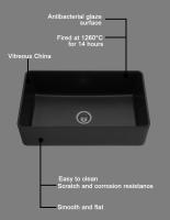 China 30 X 20 30 L X 18 W Apron Front Farmhouse Kitchen Sink Undermount Black for sale