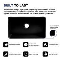 China 30 X 20 30 L X 18 W Apron Front Farmhouse Kitchen Sink Undermount Black for sale