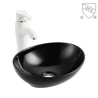 China Sleek And Elegant Oval Ceramic Art Bathroom Sink Counter Top Wash Basin for sale