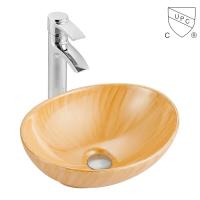 China Oval Shaped Heat Resistance Table Top Wash Basin Price Easy To Clean And Maintain for sale