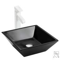 China Self-Cleaning Square Vessel White Bathroom Sink Table Wash Face Basin for sale