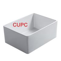 China 24 Inch Ceramic Farmhouse Drop In Bathroom Sink Rectangle Small for sale