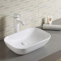 China Rectangular Counter Top Bathroom Sink Impact-Resistant Materials Wash Basin for sale