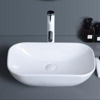 China Rectangular Counter Top Bathroom Sink Impact-Resistant Materials Wash Basin for sale