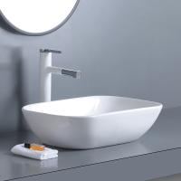 China Rectangular Counter Top Bathroom Sink Impact-Resistant Materials Wash Basin for sale