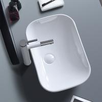 China Rectangular Counter Top Bathroom Sink Impact-Resistant Materials Wash Basin for sale