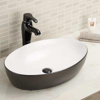 China High Density Counter Top Bathroom Sink 750mm 800mm White Heat Resistant for sale