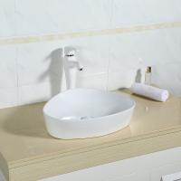 China Polished Surface Counter Top Bathroom Sink White And Black Color Triangle Surface for sale