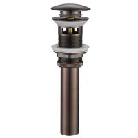 China Pipe Bathroom Drain Fittings Button Push Pop-Up Sink Stopper for sale