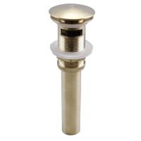 China Polished Nickel Pop Up Drain Assembly Bathroom Drainage Fittings Gold Plate for sale