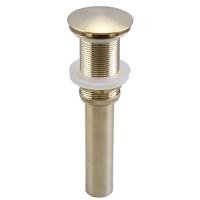 China Polished Nickel Pop Up Drain Assembly Bathroom Drainage Fittings Gold Plate for sale