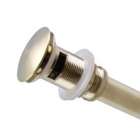China Polished Nickel Pop Up Drain Assembly Bathroom Drainage Fittings Gold Plate for sale