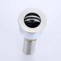 China Polished Bathroom Drain Fittings 304 Stainless Steel Pop Up Brushed Nickel Sink Stopper for sale