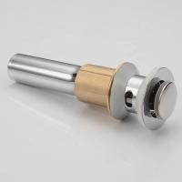 China Polished Bathroom Drain Fittings 304 Stainless Steel Pop Up Brushed Nickel Sink Stopper for sale