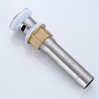 China Polished Bathroom Drain Fittings 304 Stainless Steel Pop Up Brushed Nickel Sink Stopper for sale
