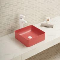 China Reusable Counter Top Bathroom Sink Square Type Not Deformed Wash Basin for sale