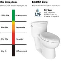 China CUPC One Piece Flush Toilet Skirted Fully Trapway Cistern 1 Piece Commode for sale