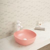 China 19x19 12x12 Round Drop In Bathroom Sink Basin Rustic Orange Red White Grey for sale