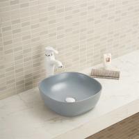 China 19x19 12x12 Round Drop In Bathroom Sink Basin Rustic Orange Red White Grey for sale