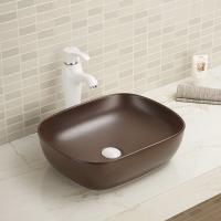 China Rectangular Wash Basin Countertop Black Sink Easily Install With Accessories for sale