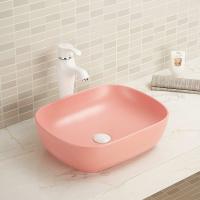 China Rectangular Wash Basin Countertop Black Sink Easily Install With Accessories for sale