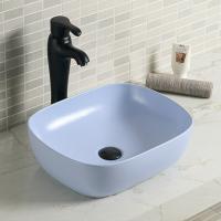 China Black Table Top Bathroom Sink 19 X 17 25 X 19 24 X 18 Square Counter Top Basins for sale