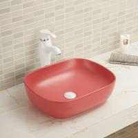 China Rectangular Wash Basin Countertop Black Sink Easily Install With Accessories for sale