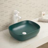 China Rectangular Wash Basin Countertop Black Sink Easily Install With Accessories for sale