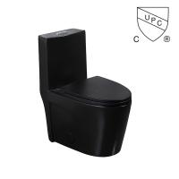 China Matte Black One Piece Dual Flush Comfort Height Toilet Top Flush Button for sale