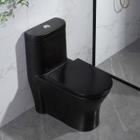 China Ceramic One Piece Toilet Tall American Standard No Loosen Seat Commode for sale