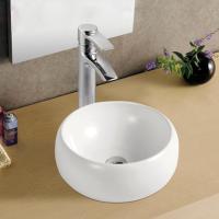 China Space Saving Ceramic Counter Top Bathroom Sink Sanitary Ware White Or Black Wash Basin for sale